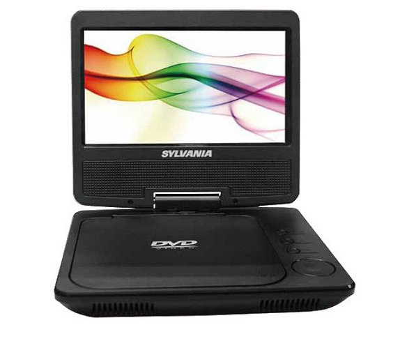 Sylvania SDVD7004 7" Swivel Screen Portable DVD Player Black – Hyper Microsystems, Inc.