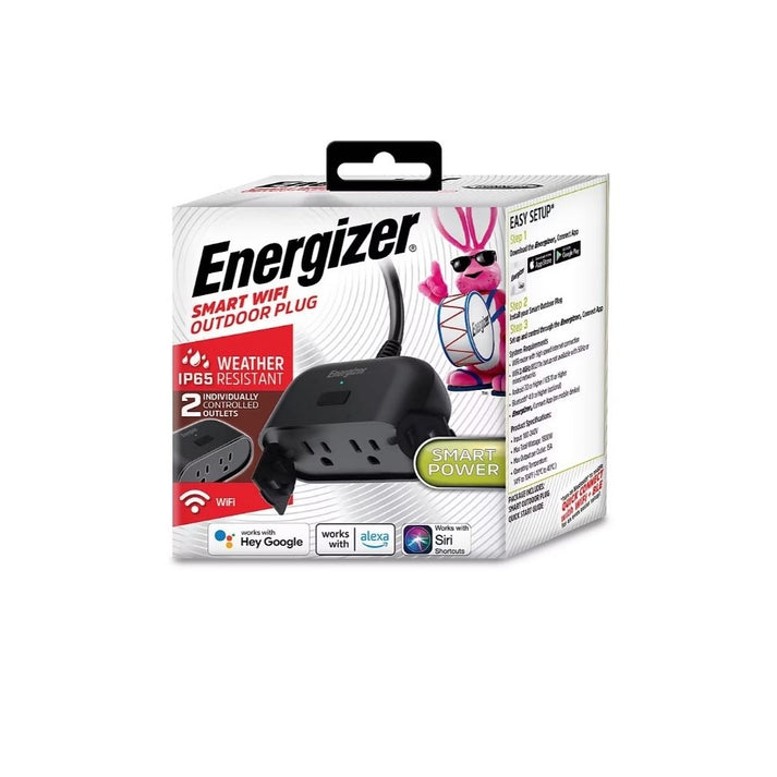 Energizer Connect Smart WiFi Weather Resistant In/Outdoor Plug 2nd Gen ...